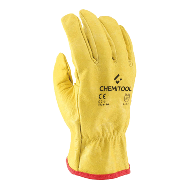 YELLOW LEATHER DRIVER GLOVE – Chemitool