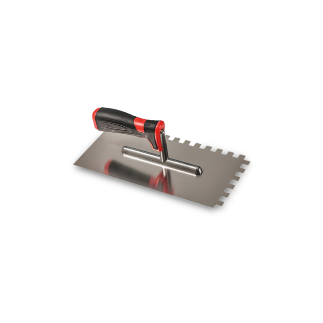 SERRATED 2-K STAINLESS STEEL TROWEL – Chemitool